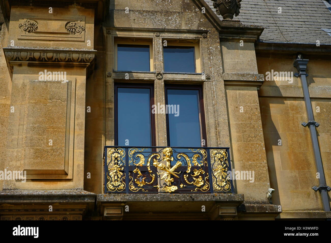 Exterior of Waddesdon Manor, a country house in the village of ...