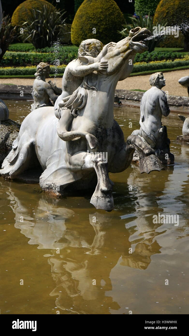 Epic fountain depicting Roman mythological characters in the gardens of ...