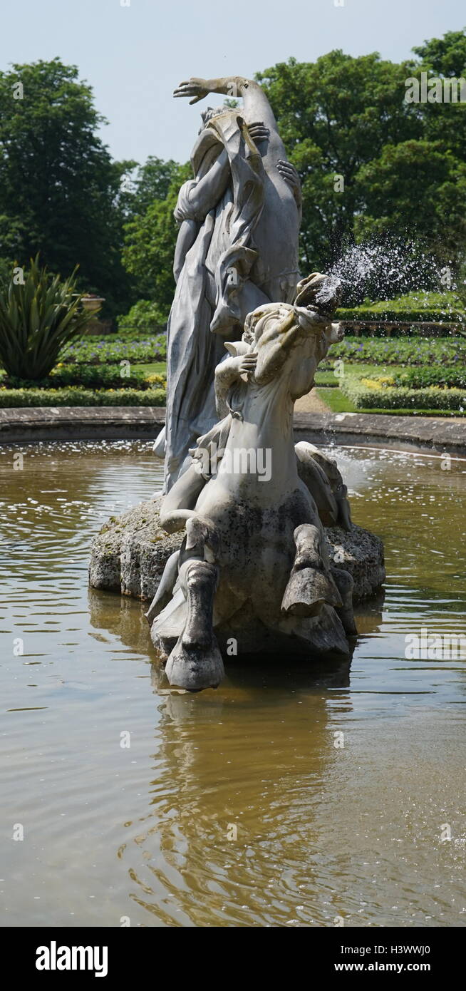 Epic fountain depicting Roman mythological characters in the gardens of ...