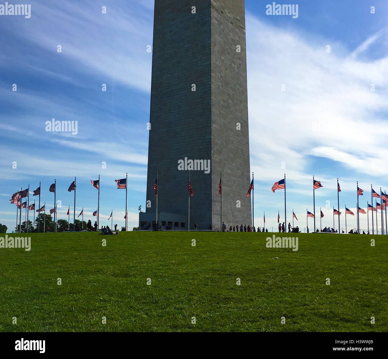 Washington monument obelisk on the national mall in washington hi-res ...