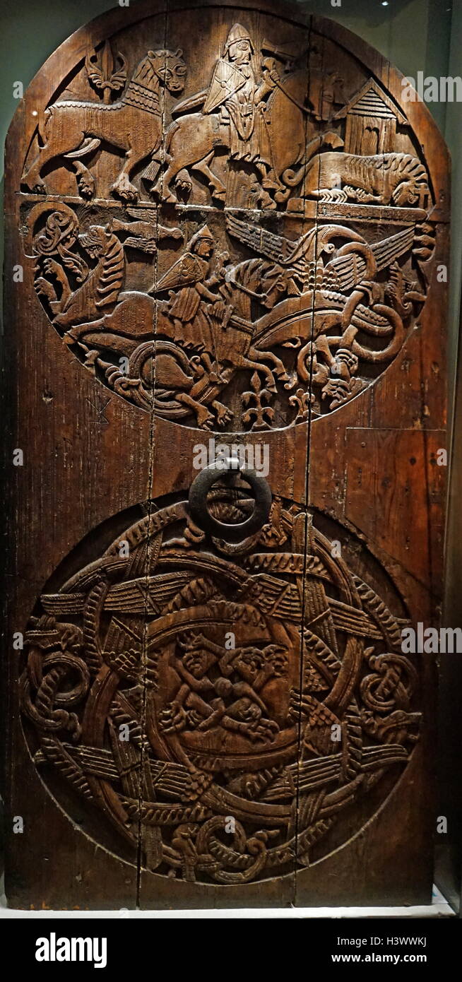 The Valpjofsstadur door is a medieval carved church door in Iceland ...