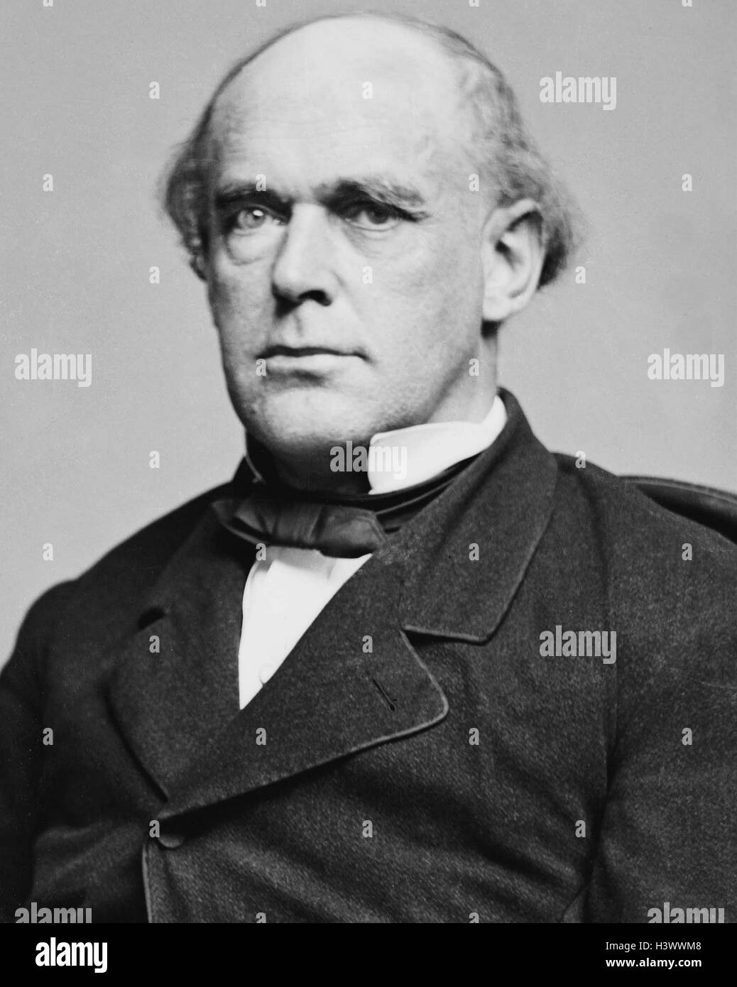 Portrait of Salmon P. Chase (1808-1873) an American politician, jurist ...