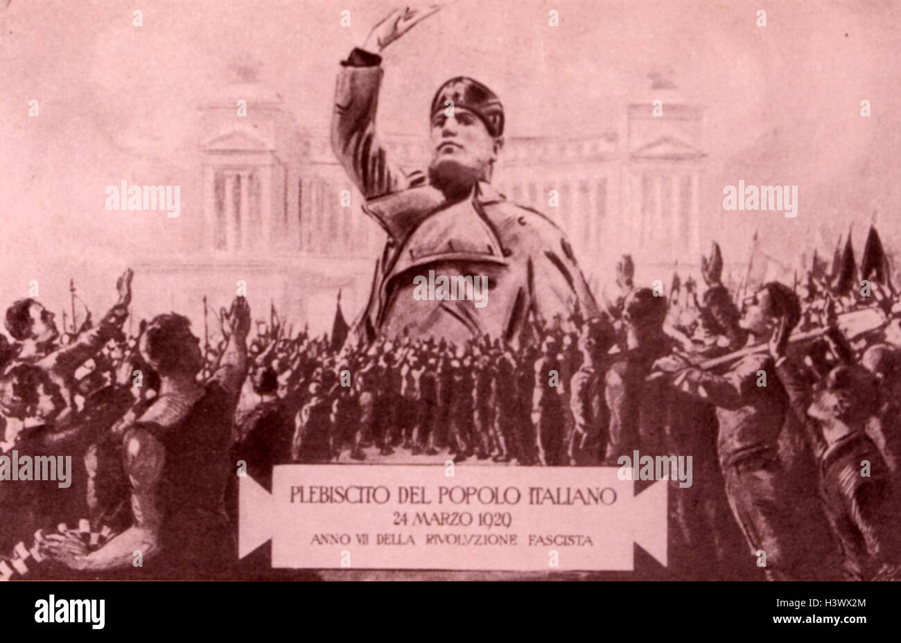Photograph of Benito Mussolini (1883-1945) an Italian politician ...