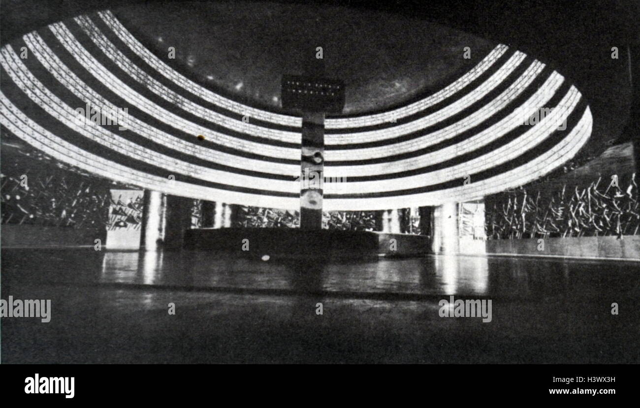 Photograph of the Interior of the Palazzo delle Esposizioni during the ...