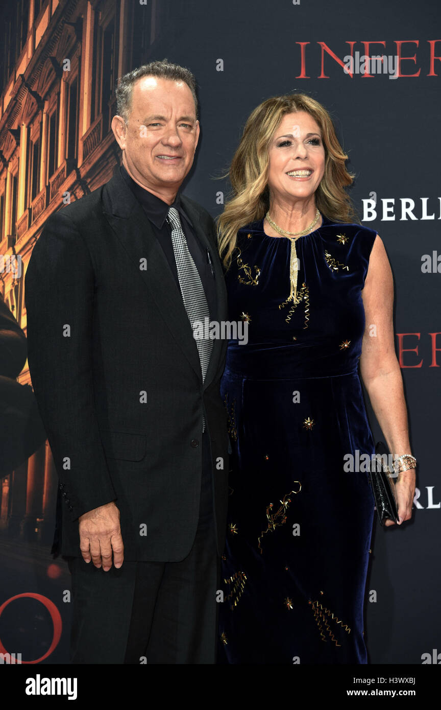 Berlin, Germany. 10th Oct, 2016. Tom Hanks and Rita Wilson attend the ...