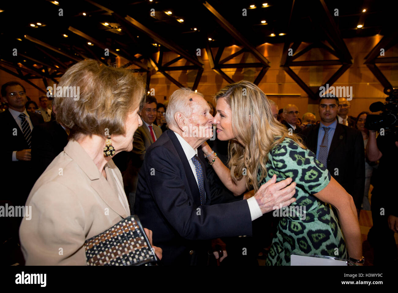 Queen Maxima of The Netherlands with her parents Jorge Zorreguieta and ...