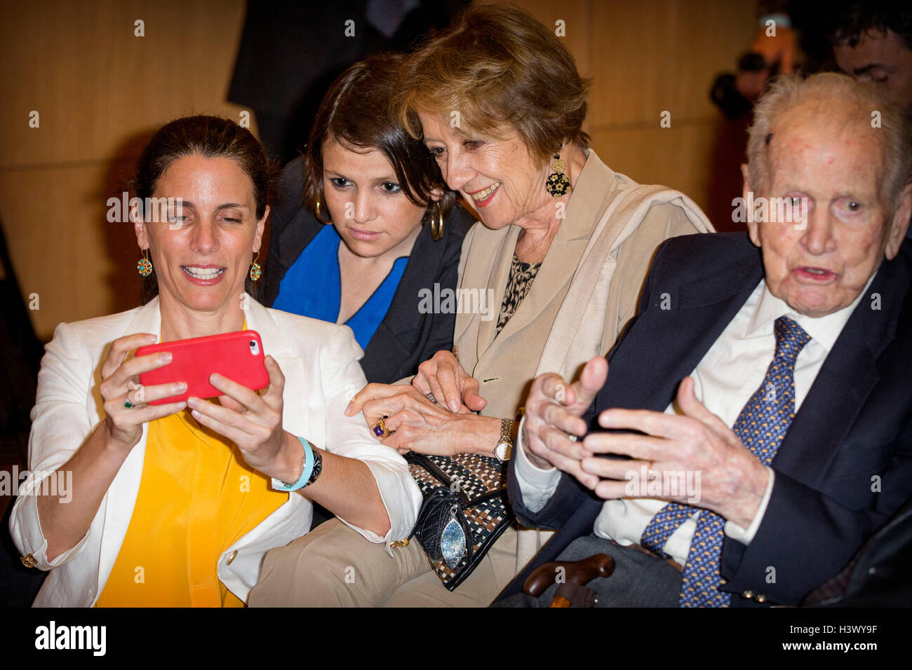 Queen Maxima of The Netherlands with her parents Jorge Zorreguieta and ...