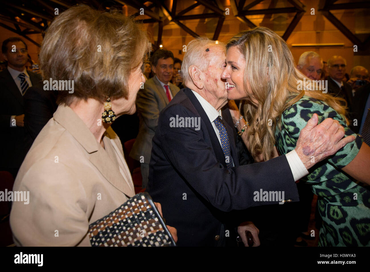 Queen Maxima of The Netherlands with her parents Jorge Zorreguieta and ...