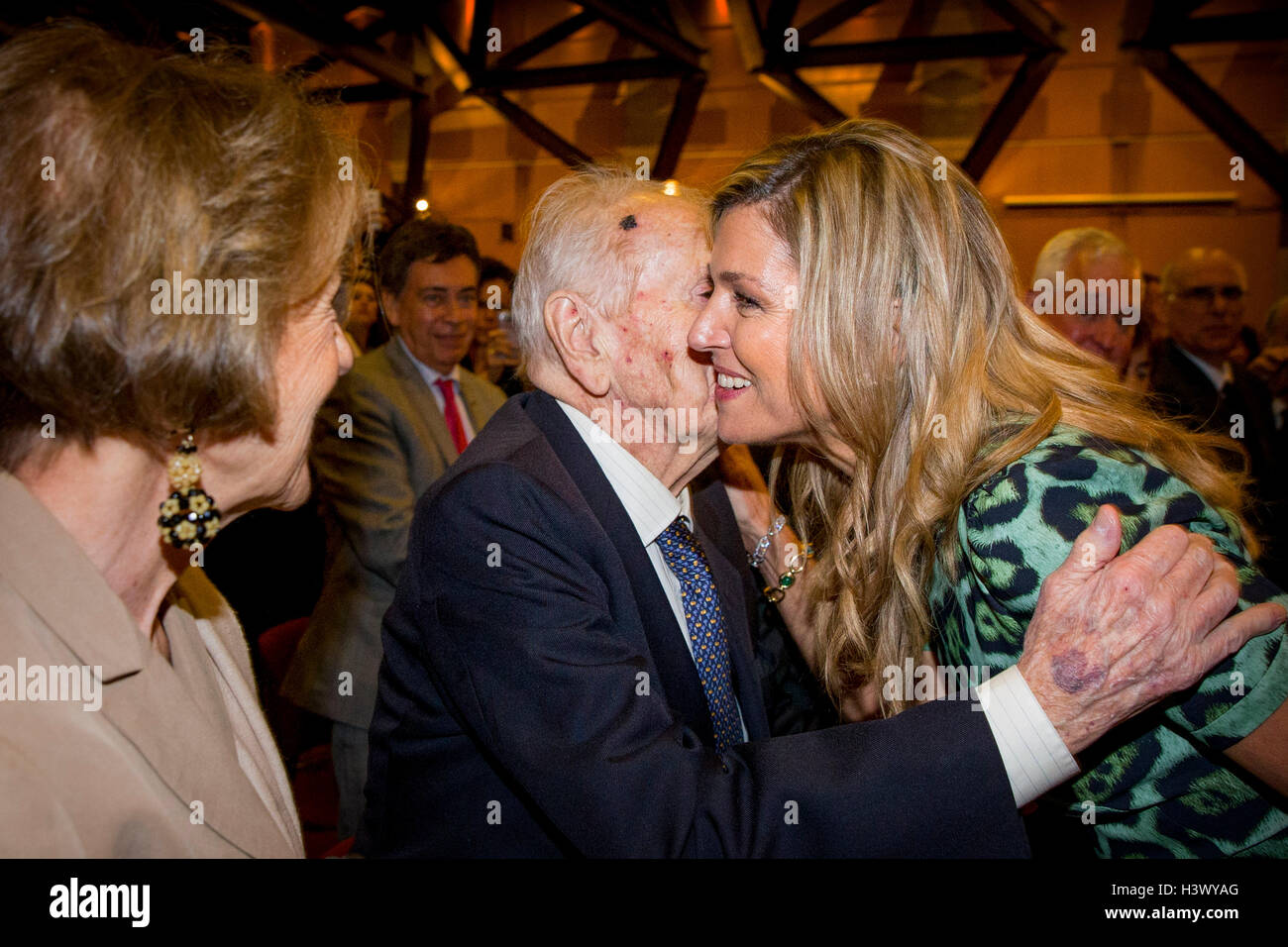 Queen Maxima of The Netherlands with her parents Jorge Zorreguieta and ...