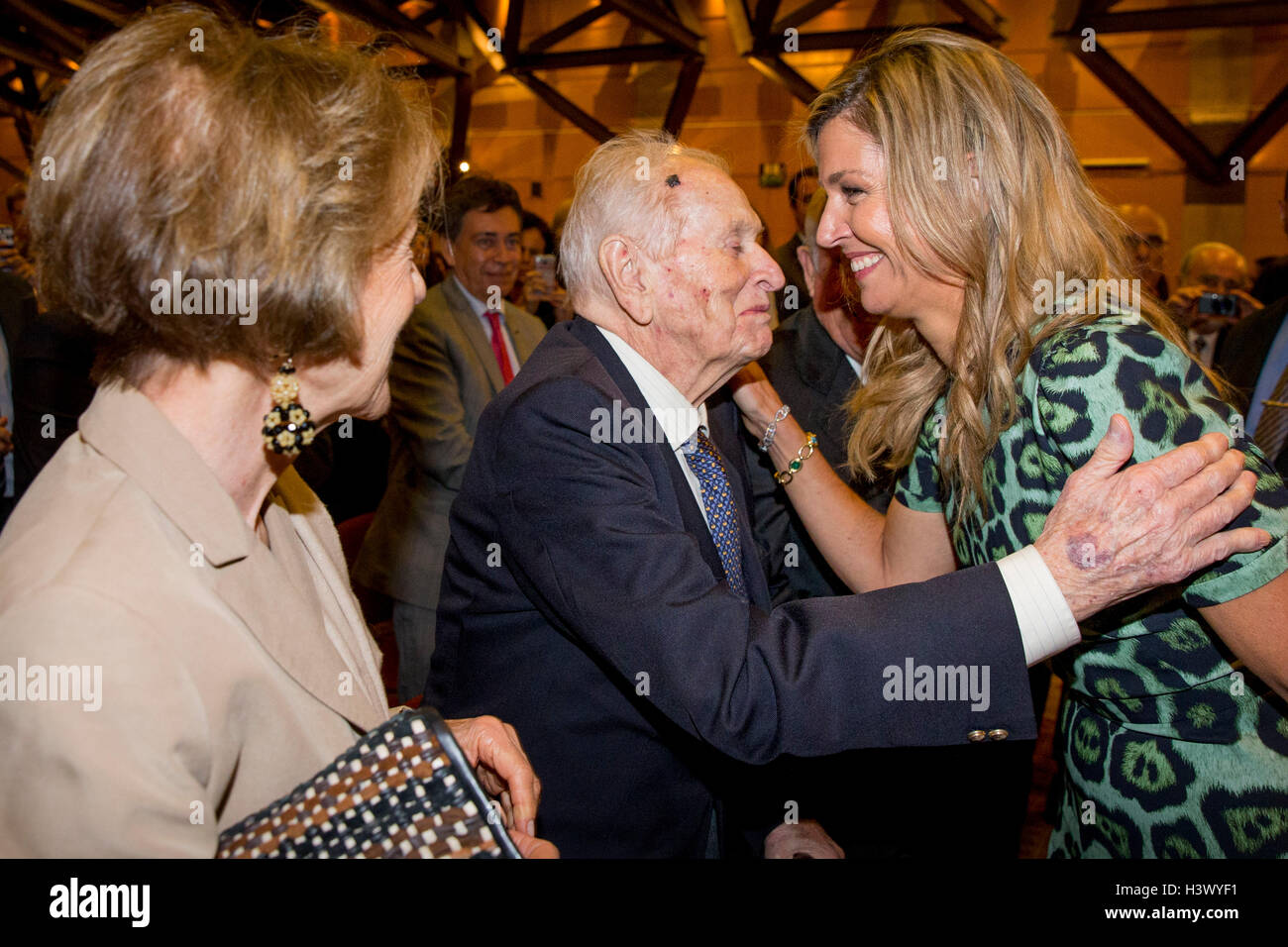 Queen Maxima of The Netherlands with her parents Jorge Zorreguieta and ...