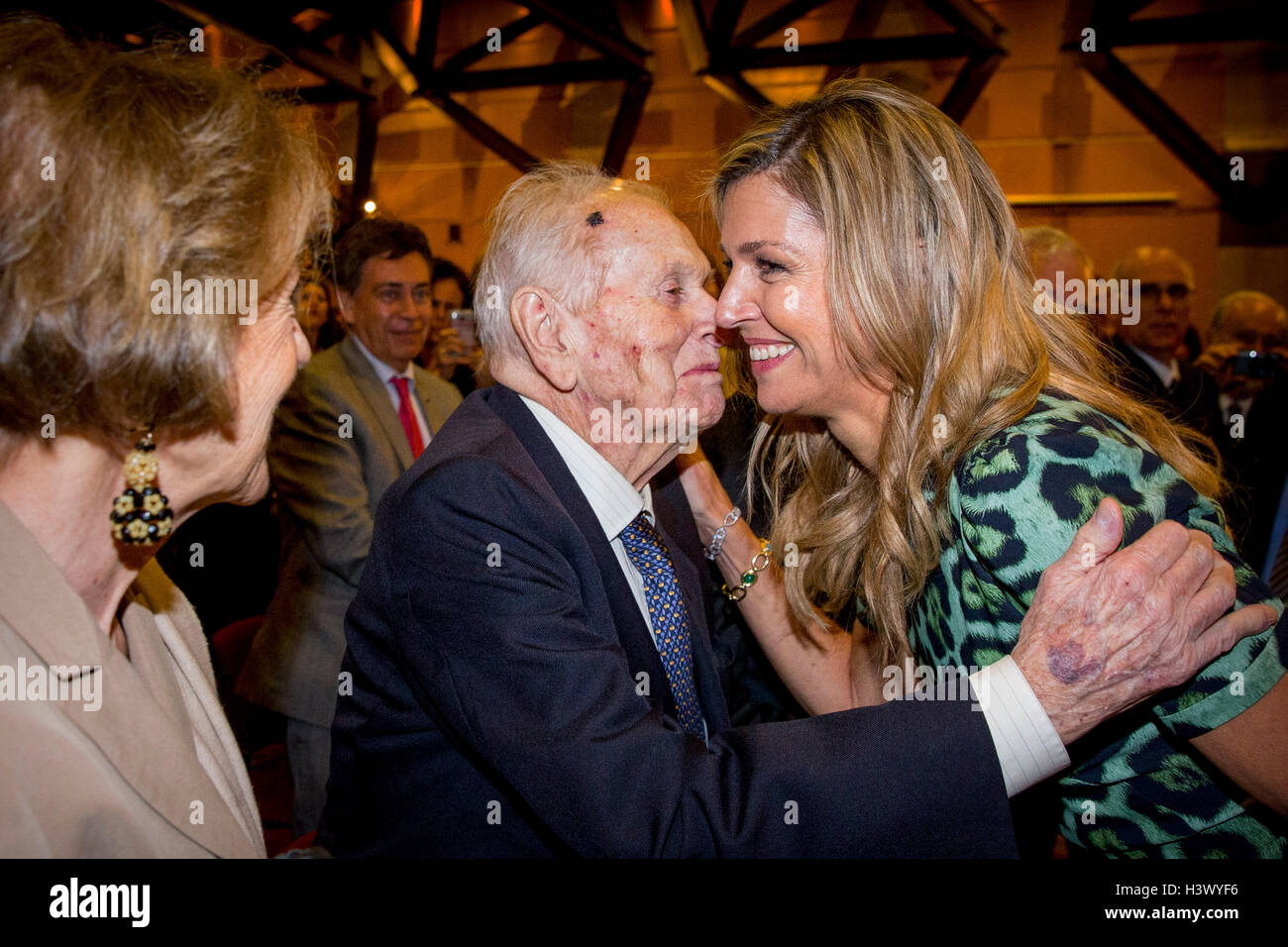 Queen Maxima of The Netherlands with her parents Jorge Zorreguieta and ...
