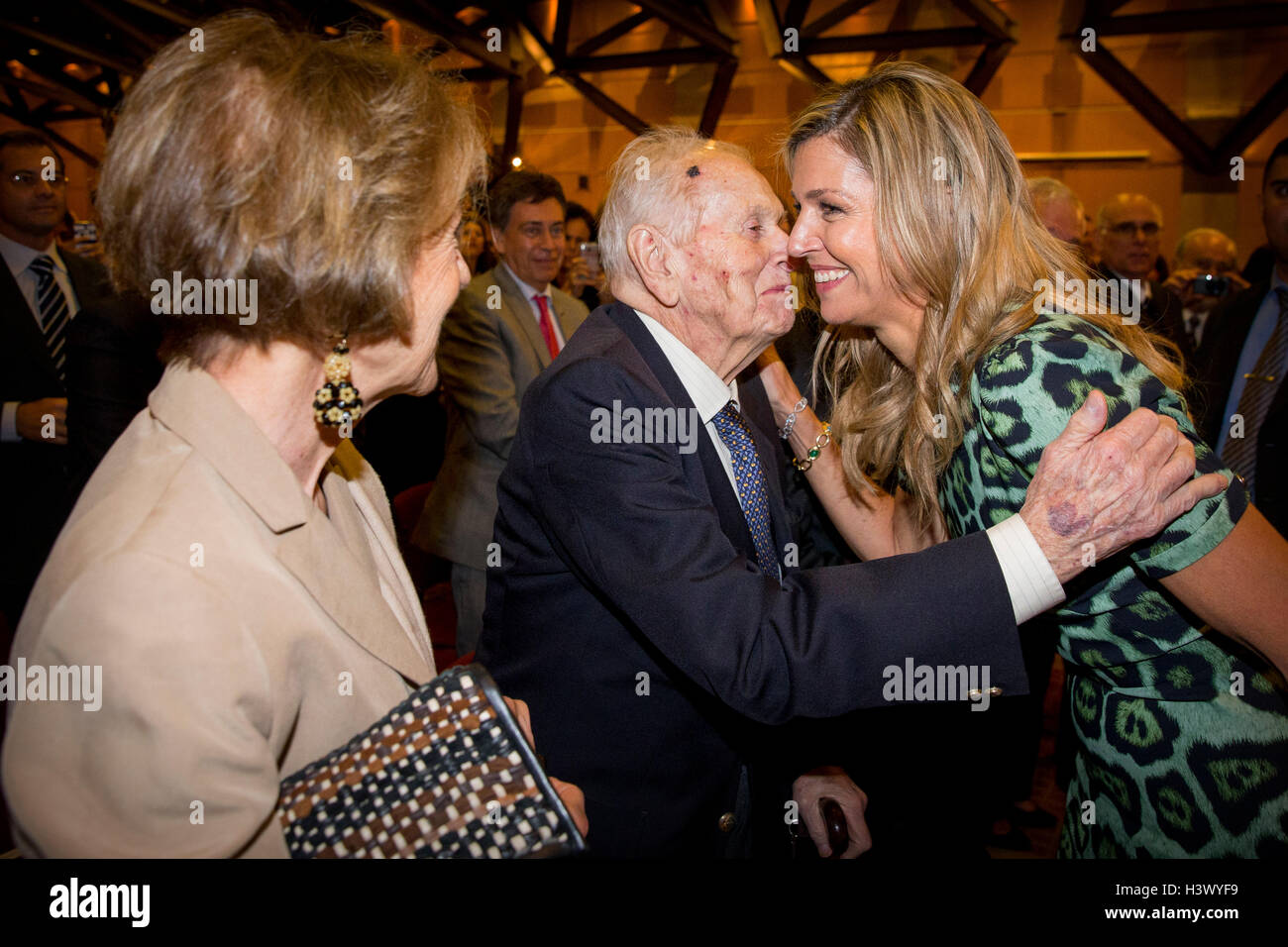 Queen Maxima of The Netherlands with her parents Jorge Zorreguieta and ...