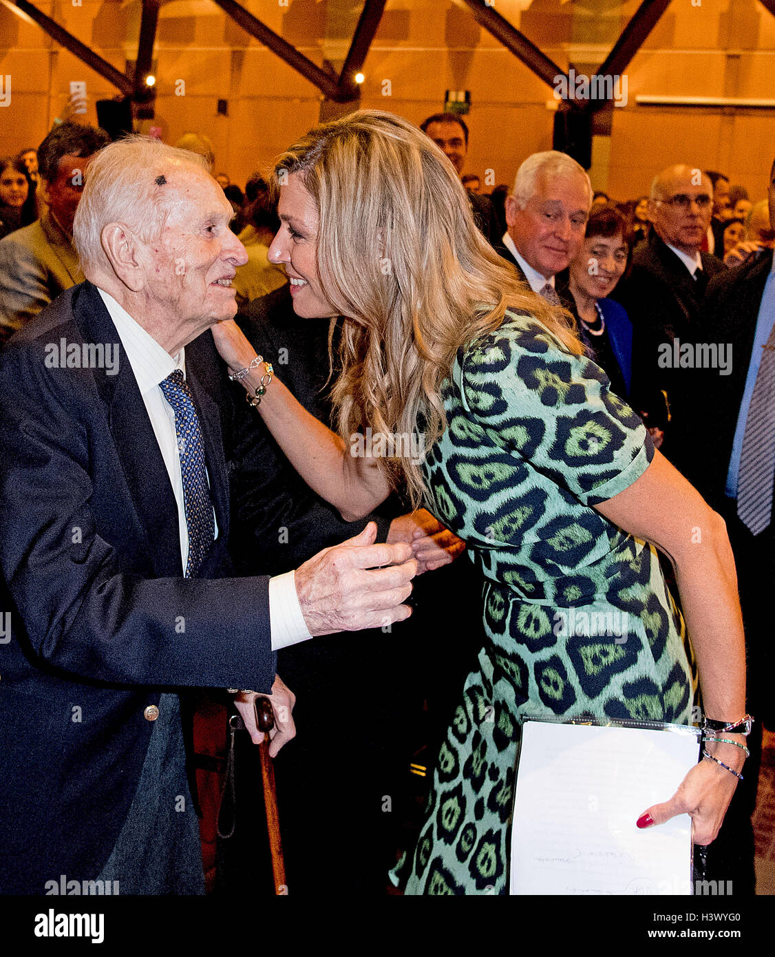 Queen Maxima of The Netherlands with her parents Jorge Zorreguieta and ...