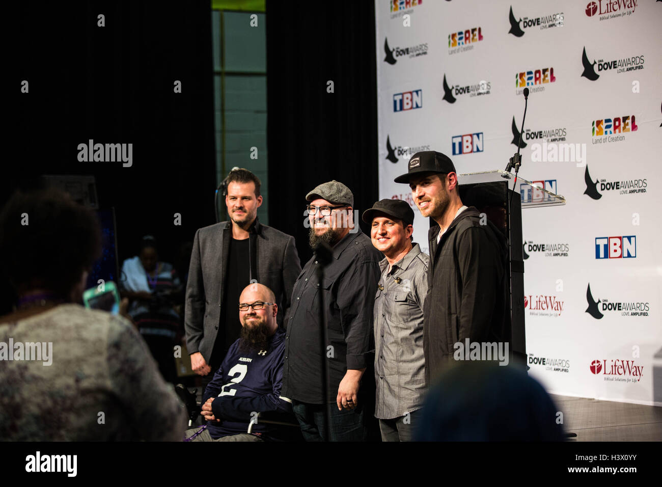 Nashville, Tennessee, USA. 11th Oct, 2016. Big Daddy Weave's Jason (Jay ...