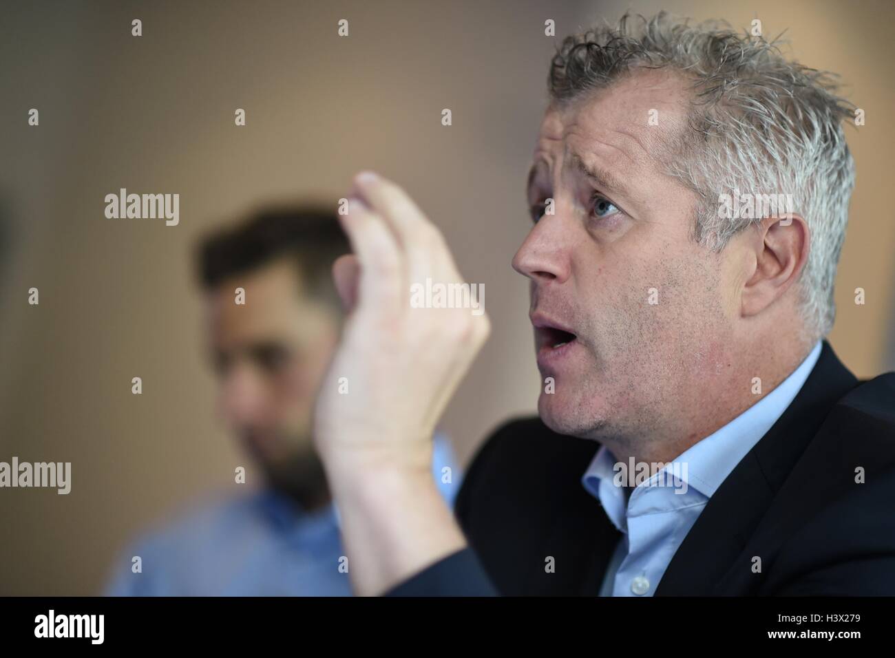 Friedrichshafen, Germany. 12th Oct, 2016. Vital Heynen, new volleyball ...