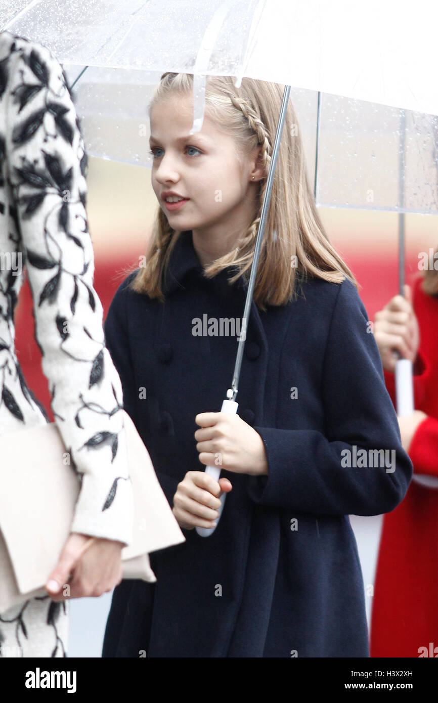 Princess leonor of spain attend the national day military parade hi-res ...