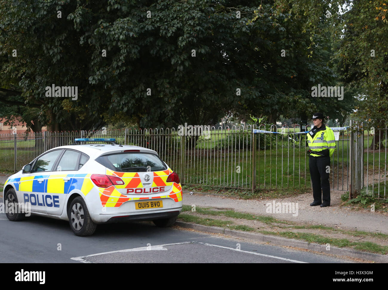 Didcot, Oxfordshire, UK. 12th Oct, 2016. GV showing Play Park sEaled ...