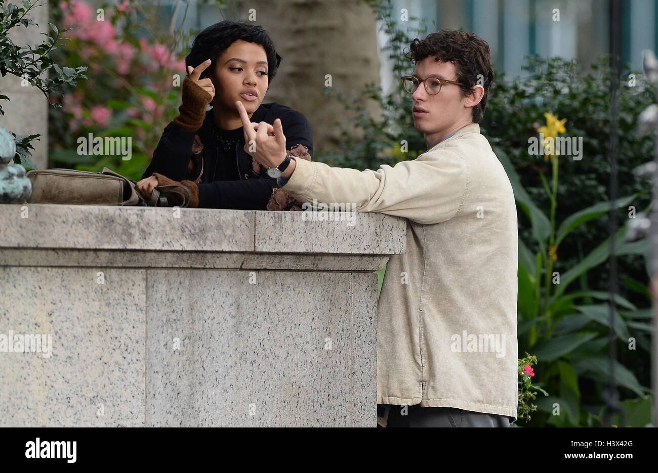 New York, NY, USA. 12th Oct, 2016. Kiersey Clemons, Callum Turner on ...