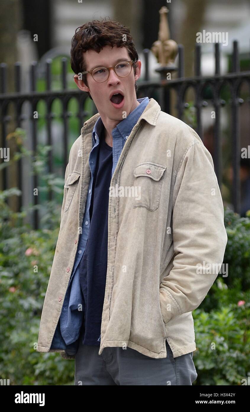 New York, NY, USA. 12th Oct, 2016. Callum Turner on location for THE ...