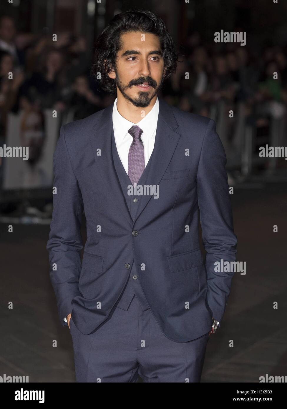 London, UK. 12th Oct, 2016. Dev Patel at BFI London Film Festival Gala ...