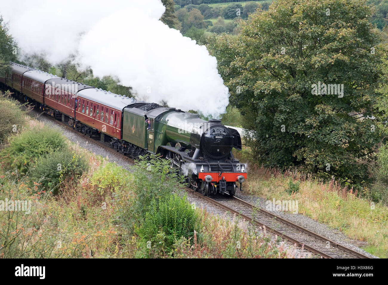 A3 steam engine flying scotsman hi-res stock photography and images - Alamy