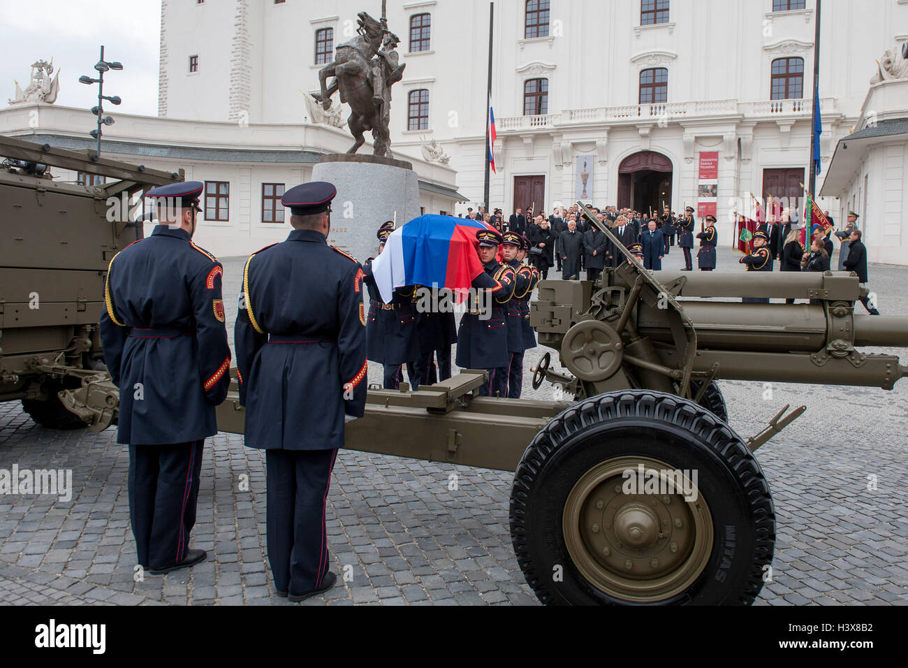 Bratislava, Slovakia. 13th Oct, 2016. The state funeral of former ...