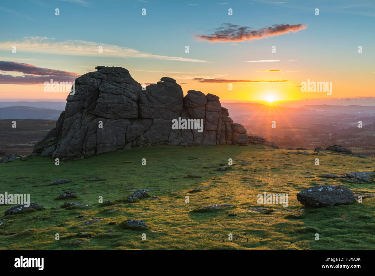 Haytor, Dartmoor, Devon, UK. 13th October 2016. UK Weather. A glorious ...