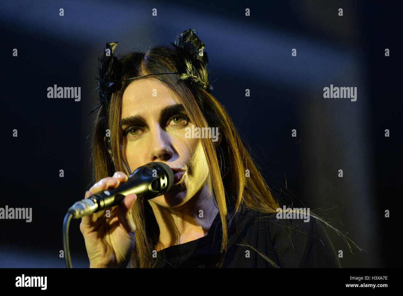 Prague, Czech Republic. 13th Oct, 2016. British singer and composer PJ ...