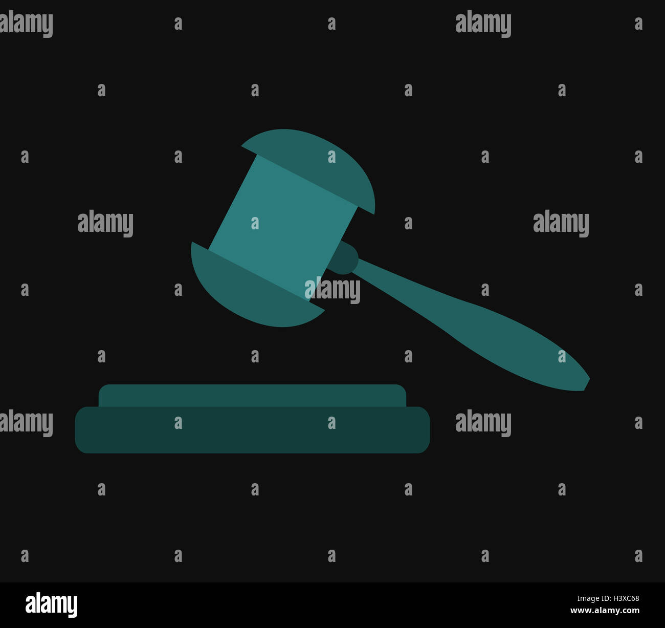 Judge hammer icon Stock Photo - Alamy
