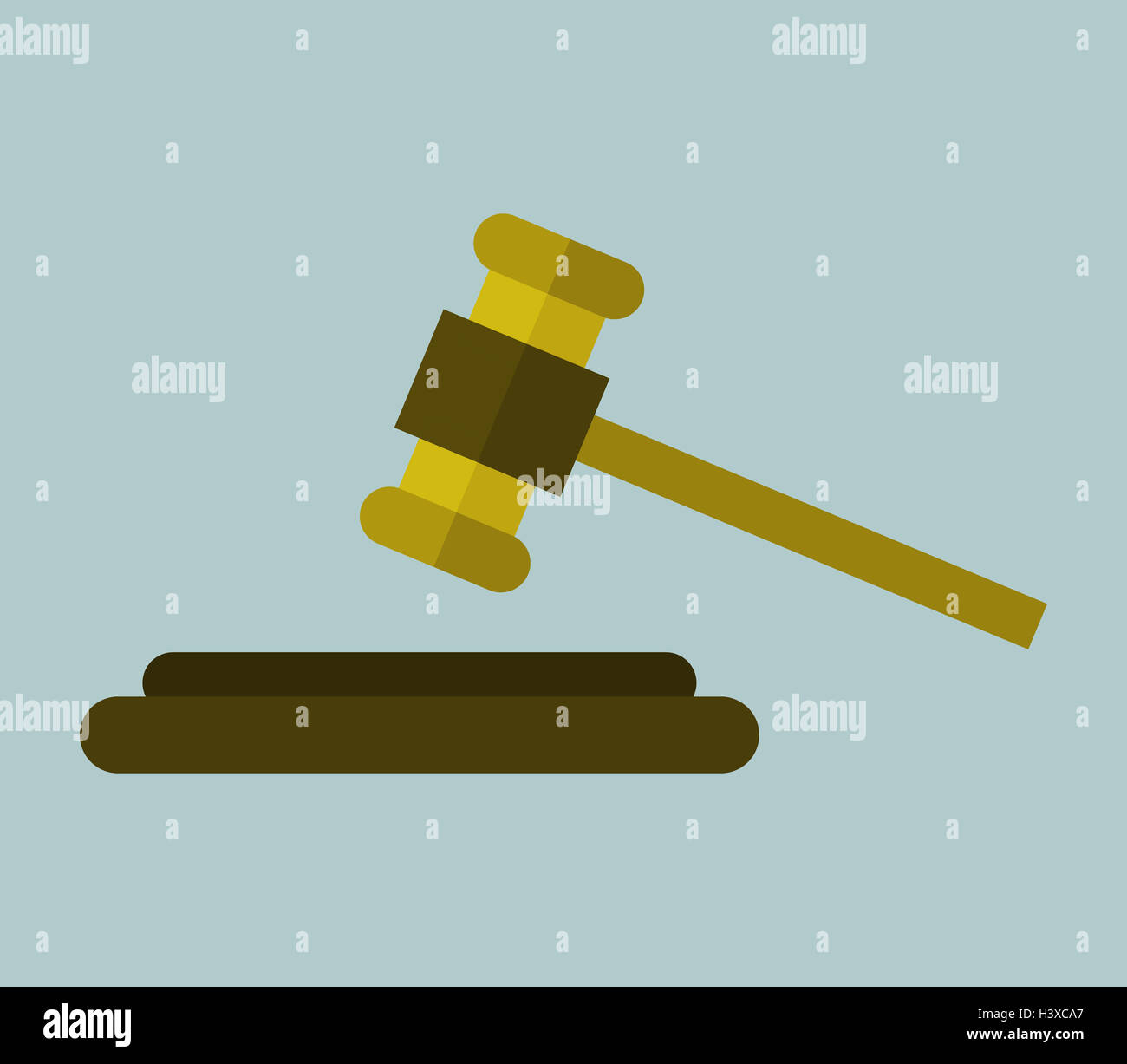 Judge hammer icon Stock Photo - Alamy