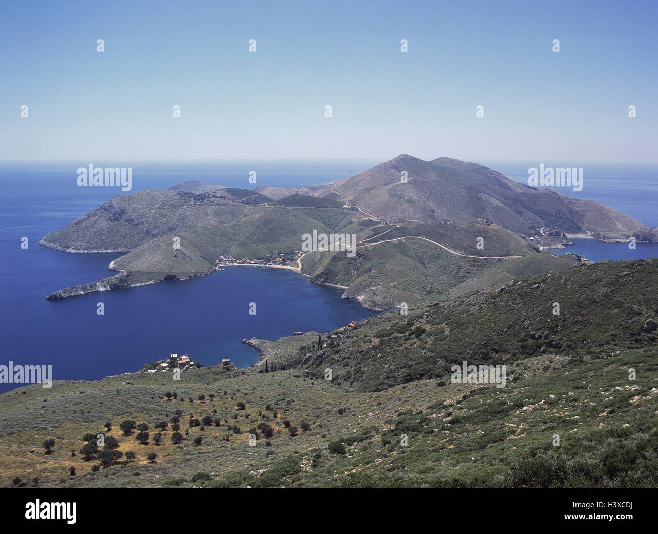 Greece, the Peloponnesus, peninsula Mani, cape Matapan, coastal scenery ...
