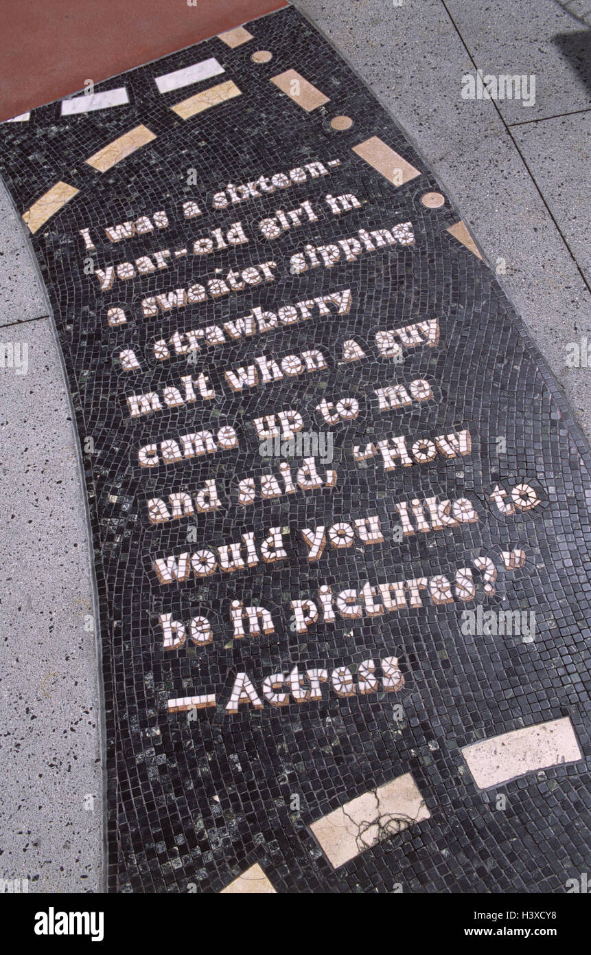 The USA, California, Los Angeles, Hollywood, boulevard, Drumming Fame ...