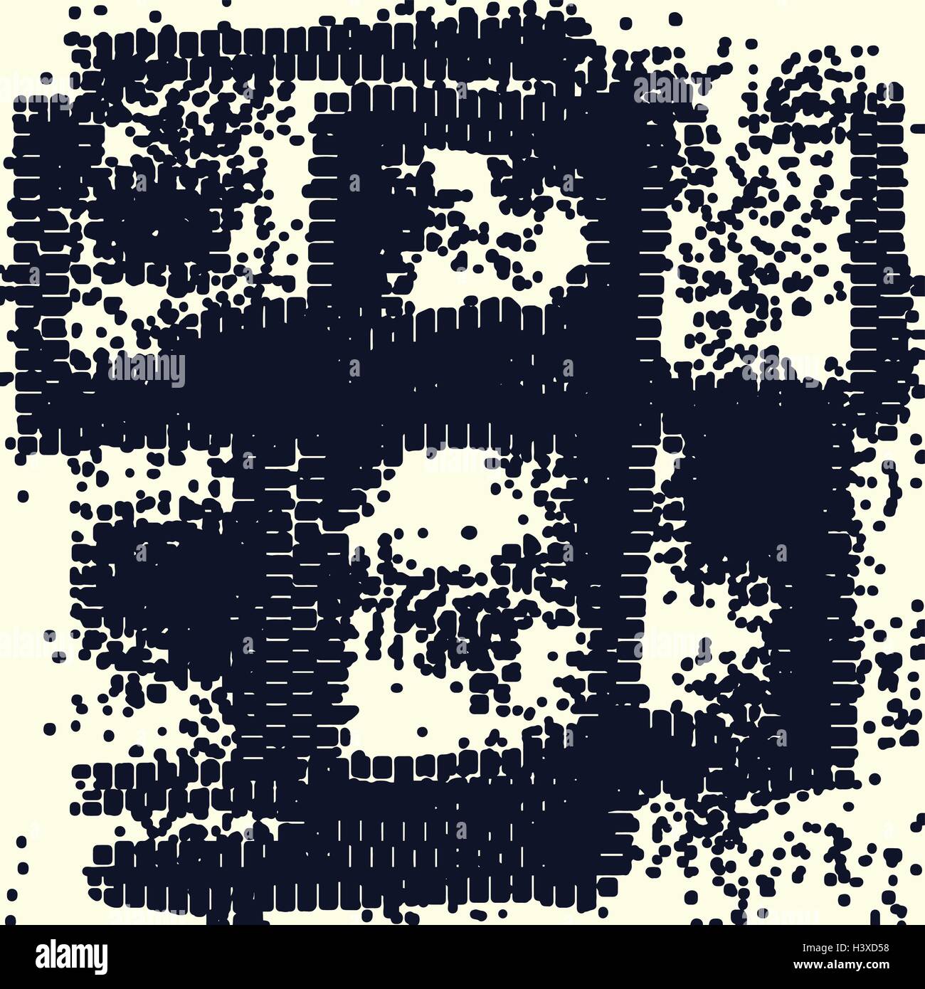 Abstract grunge vector background. Monochrome composition of irregular ...