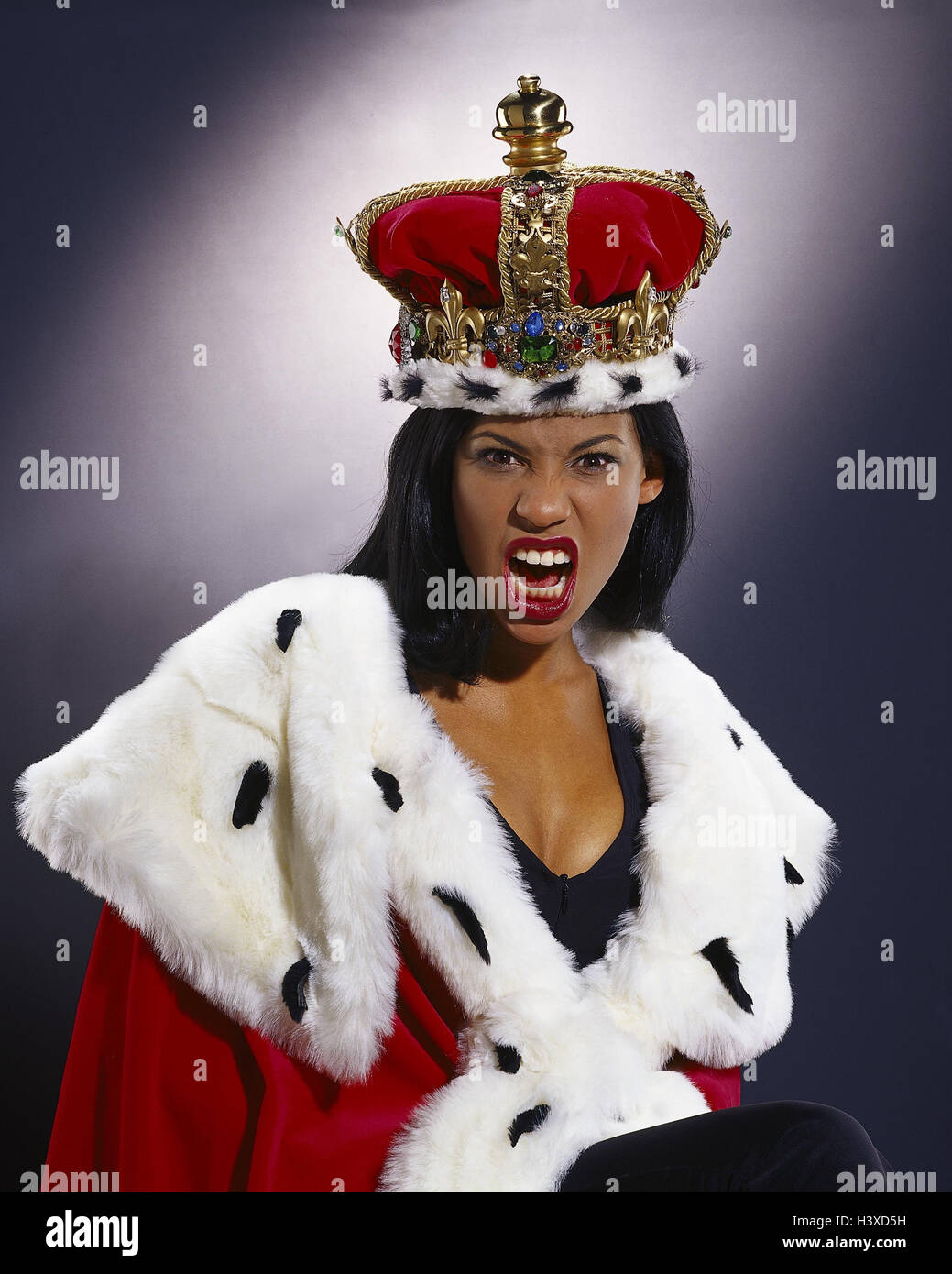Long Haired Woman Arrogance High Resolution Stock Photography and ...