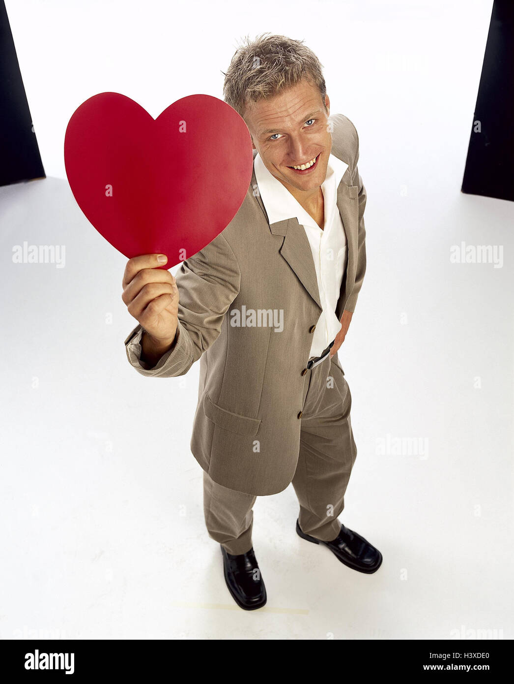 Man, heart, point, smile, icon, love, declaration love, Men, studio ...