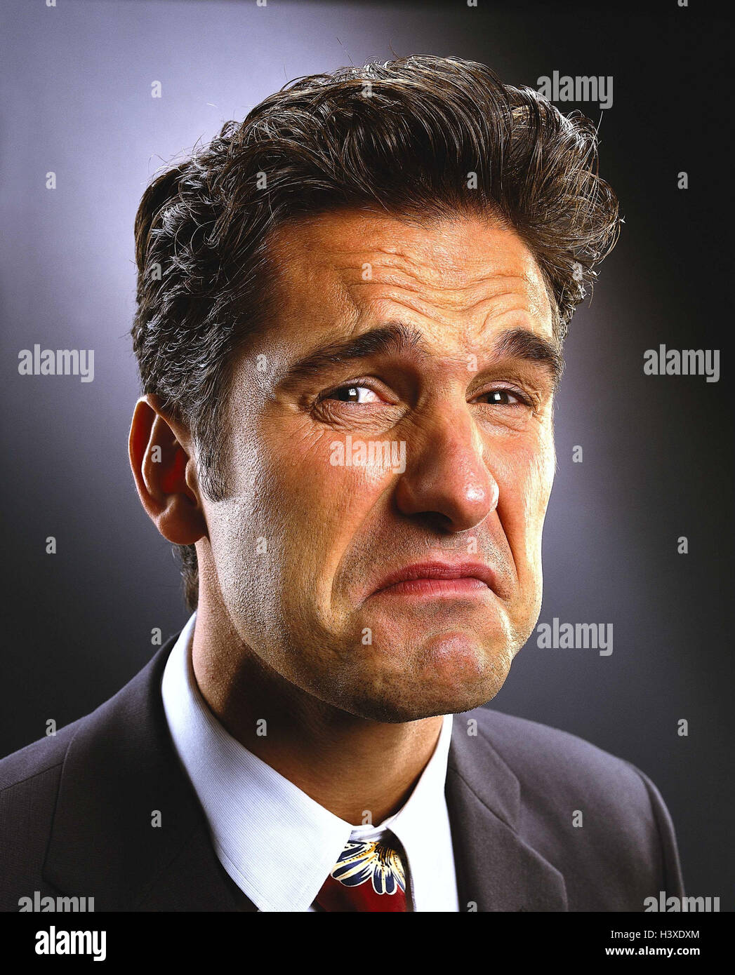 Man, suit, facial play, unhappily, sadly, portrait, Men, businessman ...