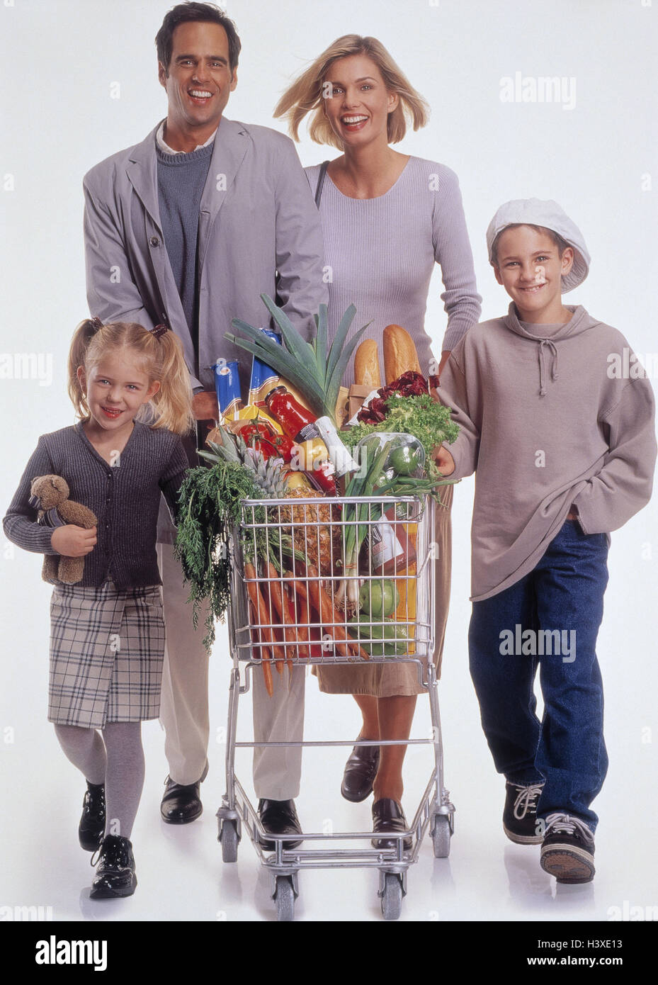 Family, shopping, shopping cart, food, lifestyle, Family, parents ...