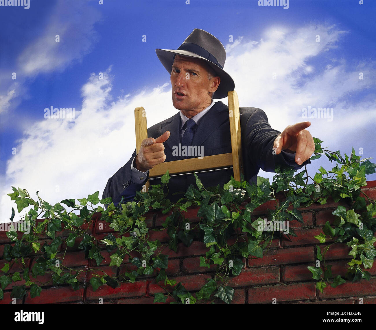 More poorly, man, suit, care, conductor, gesture, interpret Men, brick ...