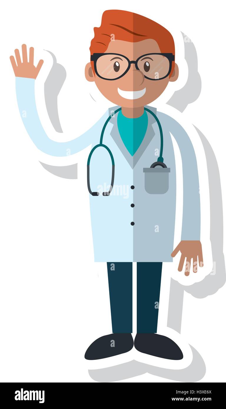 Isolated doctor cartoon design Stock Vector Image & Art - Alamy