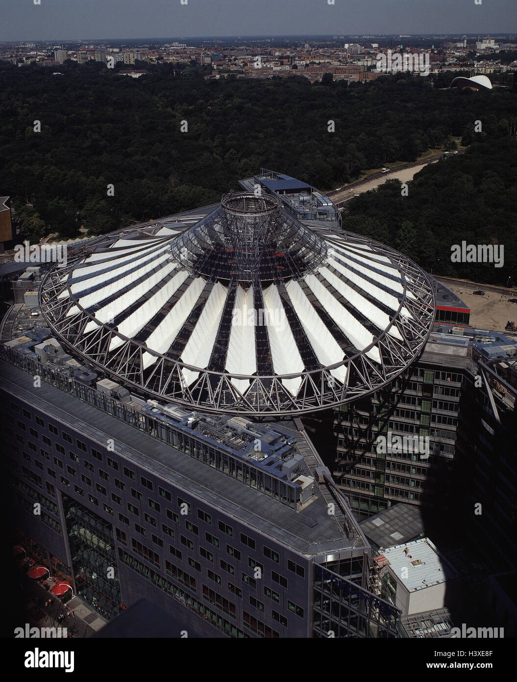 Germany, Berlin, Potsdam space, Sony centre, atrium, tent roof ...