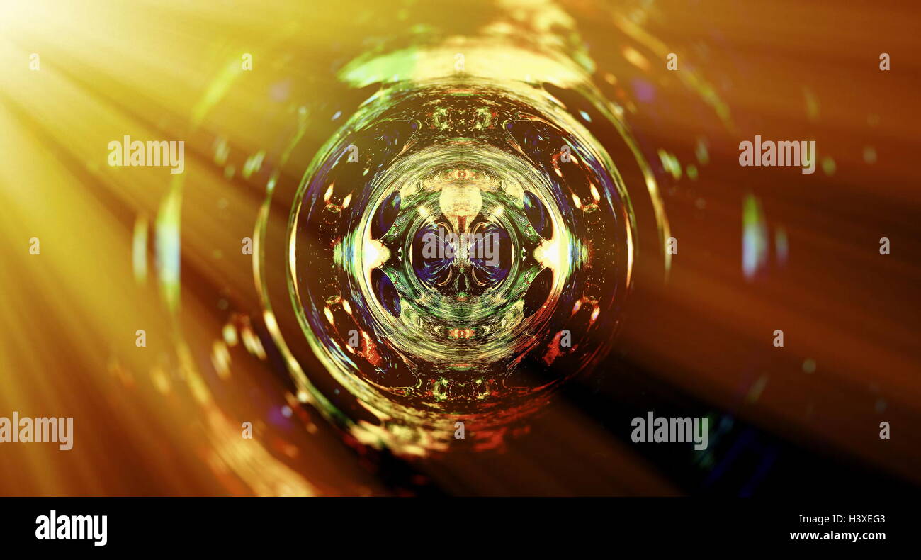 graphic concept of music in space, cosmic sound waves, computer design ...