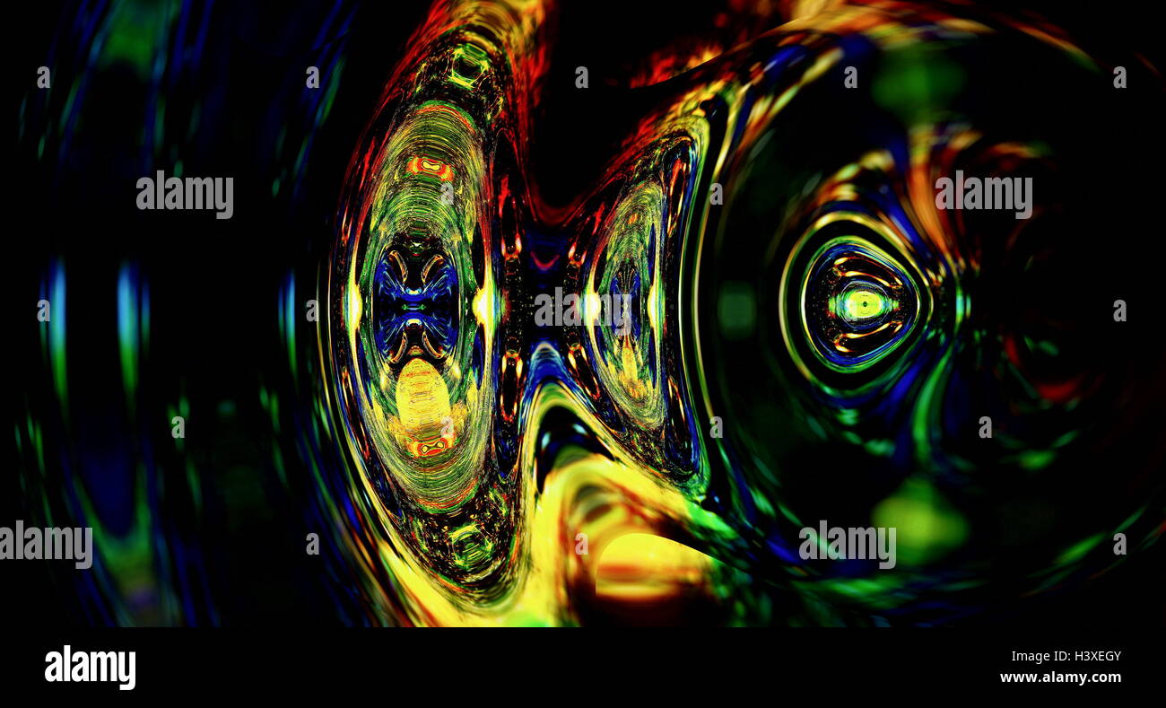 graphic concept of music in space, cosmic sound waves, computer design ...