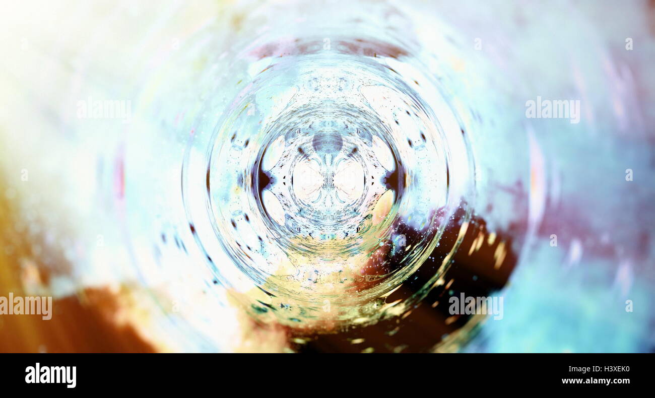 graphic concept of music in space, cosmic sound waves, computer design ...