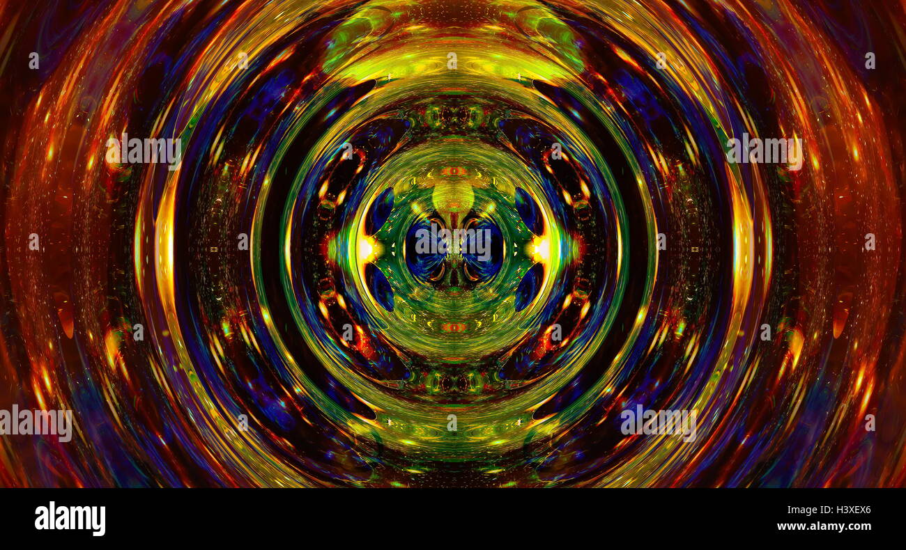 graphic concept of music in space, cosmic sound waves, computer design ...