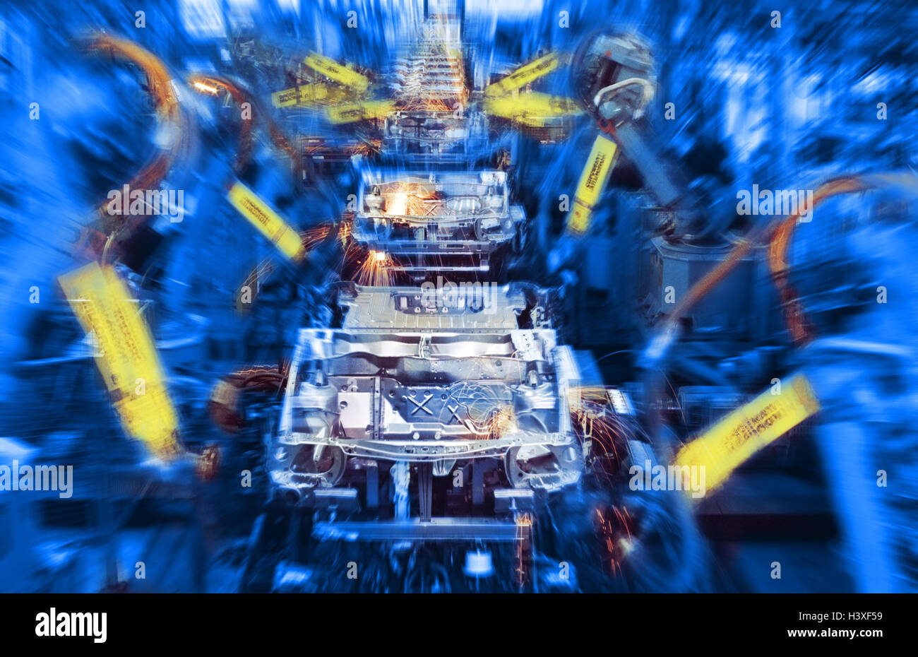 Automobile industry, "Opel", production line, robot, makes unfamiliar ...