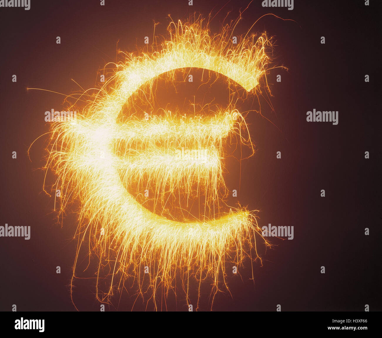 Euro-characters, fireworks, Still life, product photography, icon ...