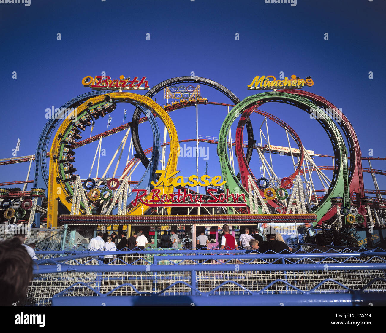 Germany, Upper Bavaria, Munich, Oktoberfest, detail, Olympia's looping ...