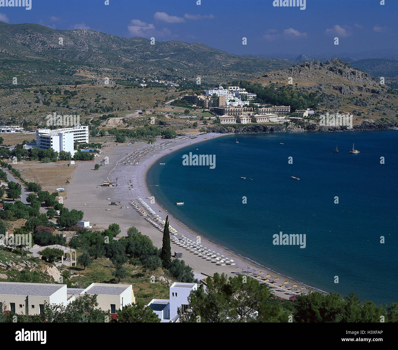 Greece, Rhodes, Vlicha, local view, beach, Dodekanes, island, the ...