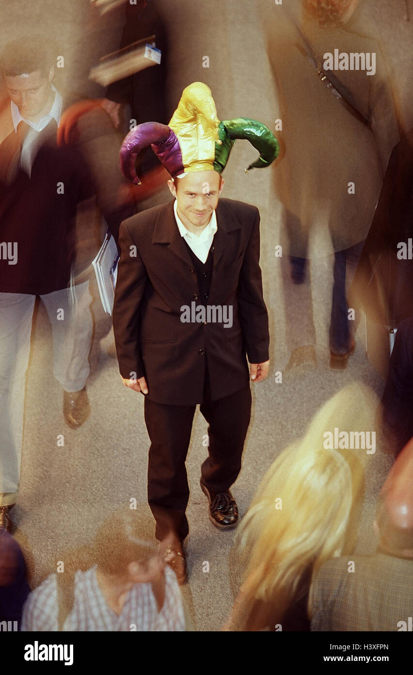 Stock exchange, manager, fool's cap, icon, joker, commercial stalls ...