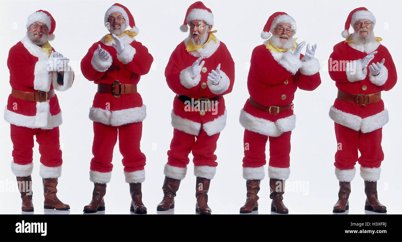 Five santas hi-res stock photography and images - Alamy